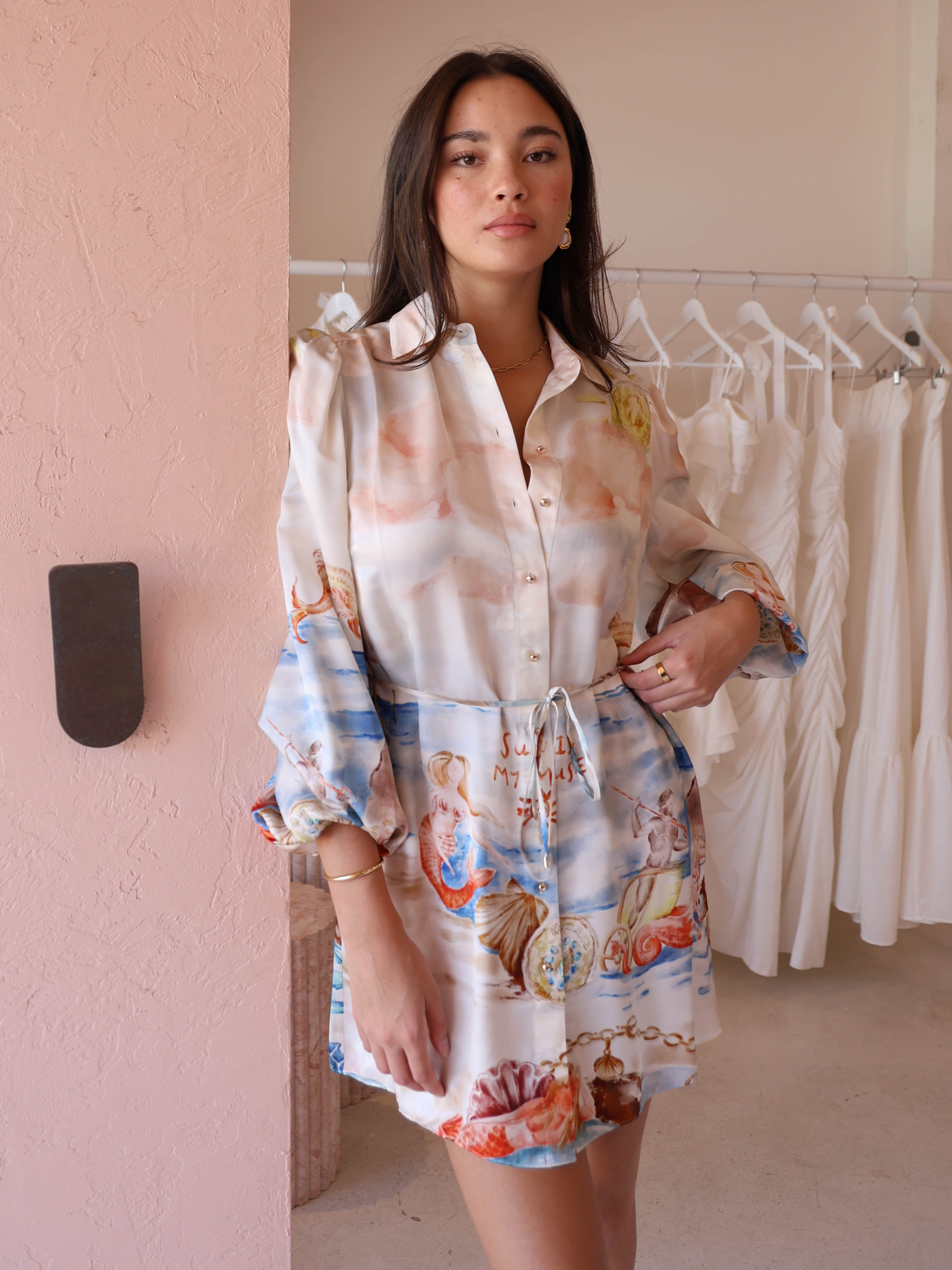 Roame Camille Dress in Oracle – Coco & Lola