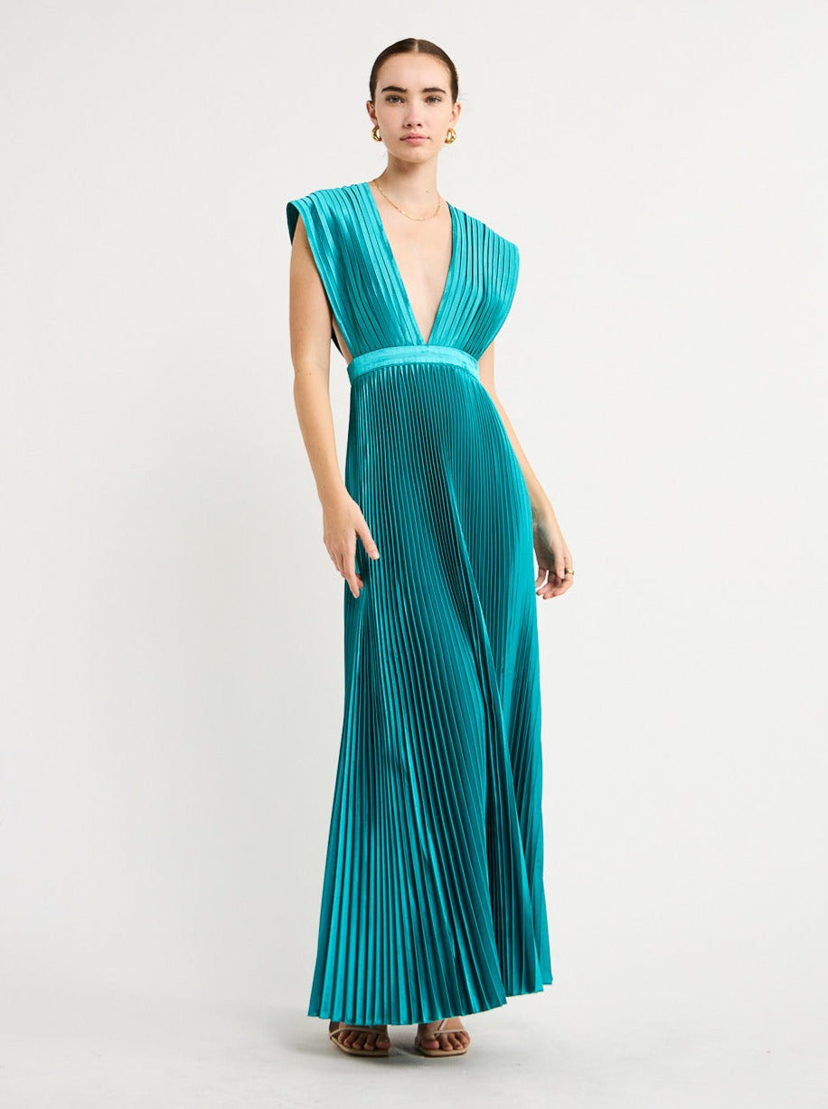 Gala Gown Full Length in Teal – Coco & Lola