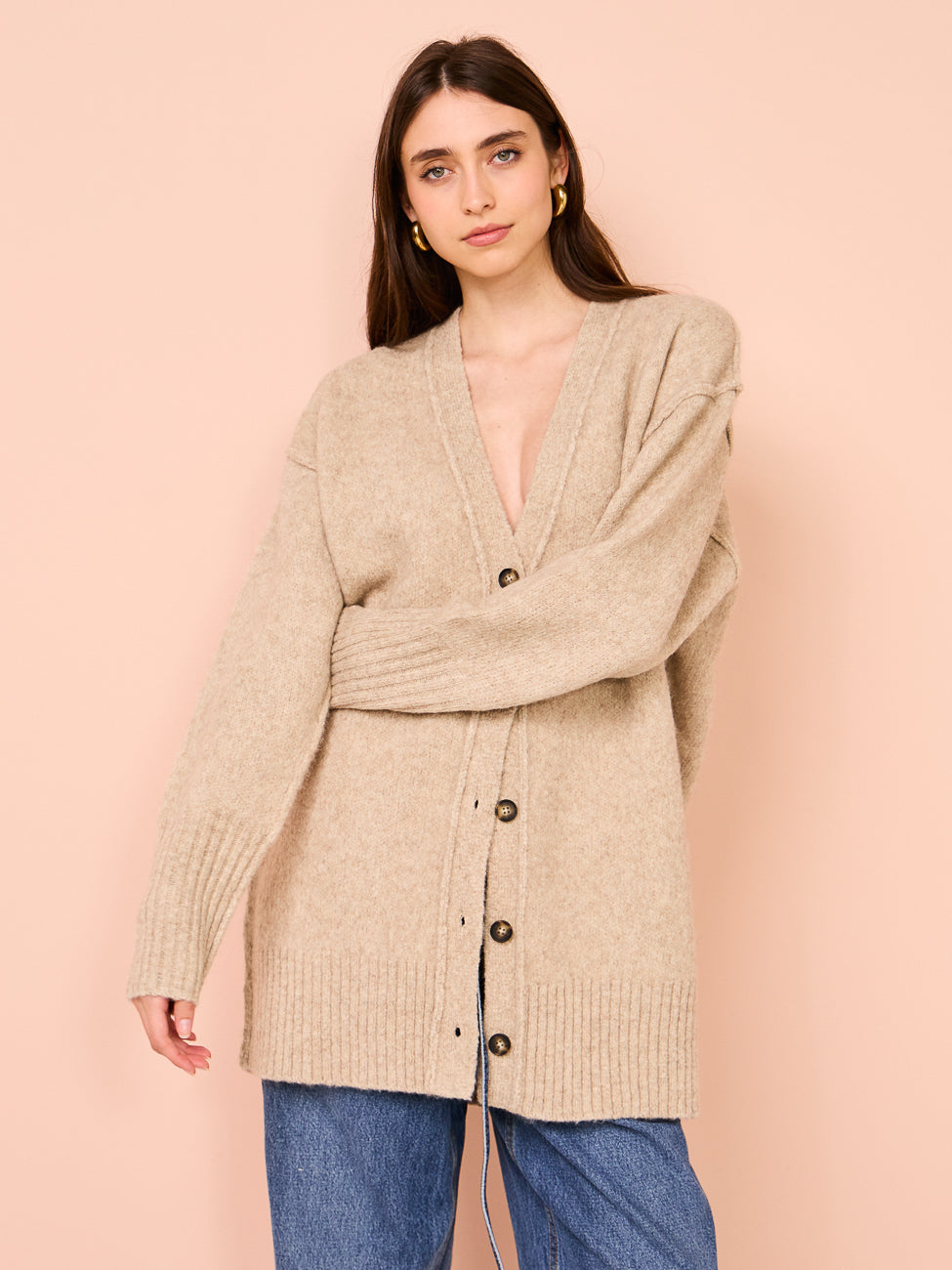 Camilla and Marc Andes Cardigan in Oatmeal Melange – Coco & Lola