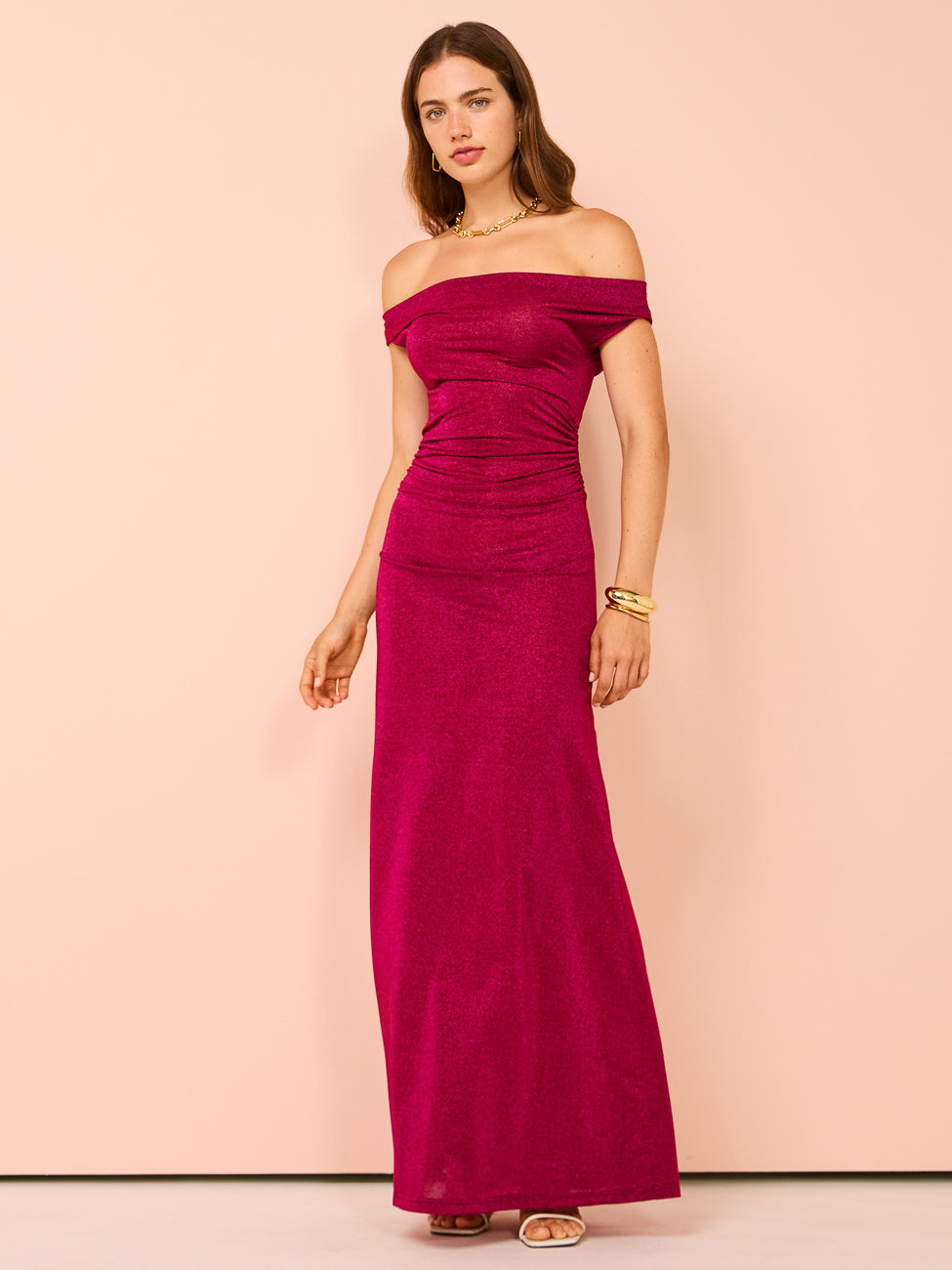 Dominique Healy Vera To The Floor Red/Pink – Coco & Lola