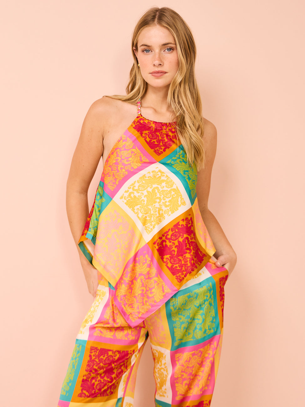 Hansen & Gretel Marsali Scarf Top in Paisley Tile – Coco & Lola