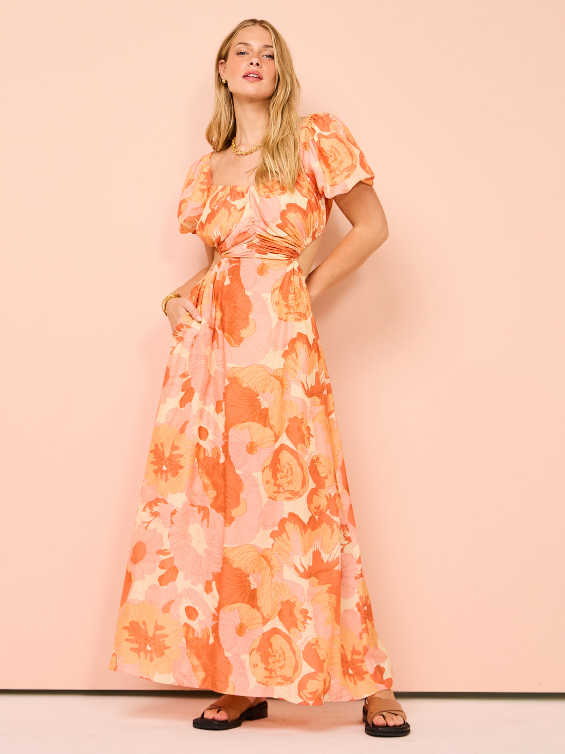 Peony Forever Maxi Dress in Paloma – Coco & Lola
