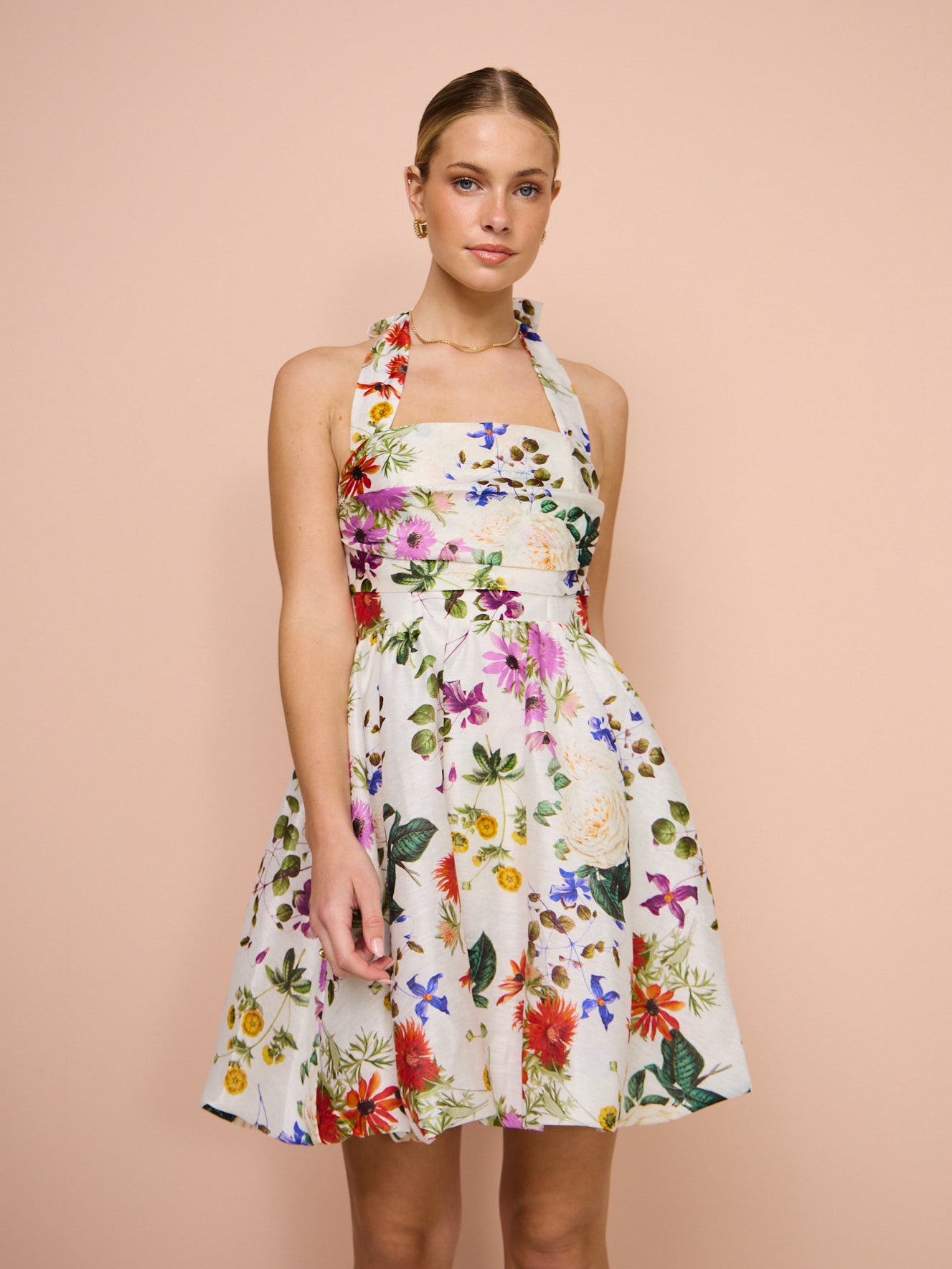 Sofia The Label Amara Bubble Mini Dress in Enchanted Floral – Coco & Lola