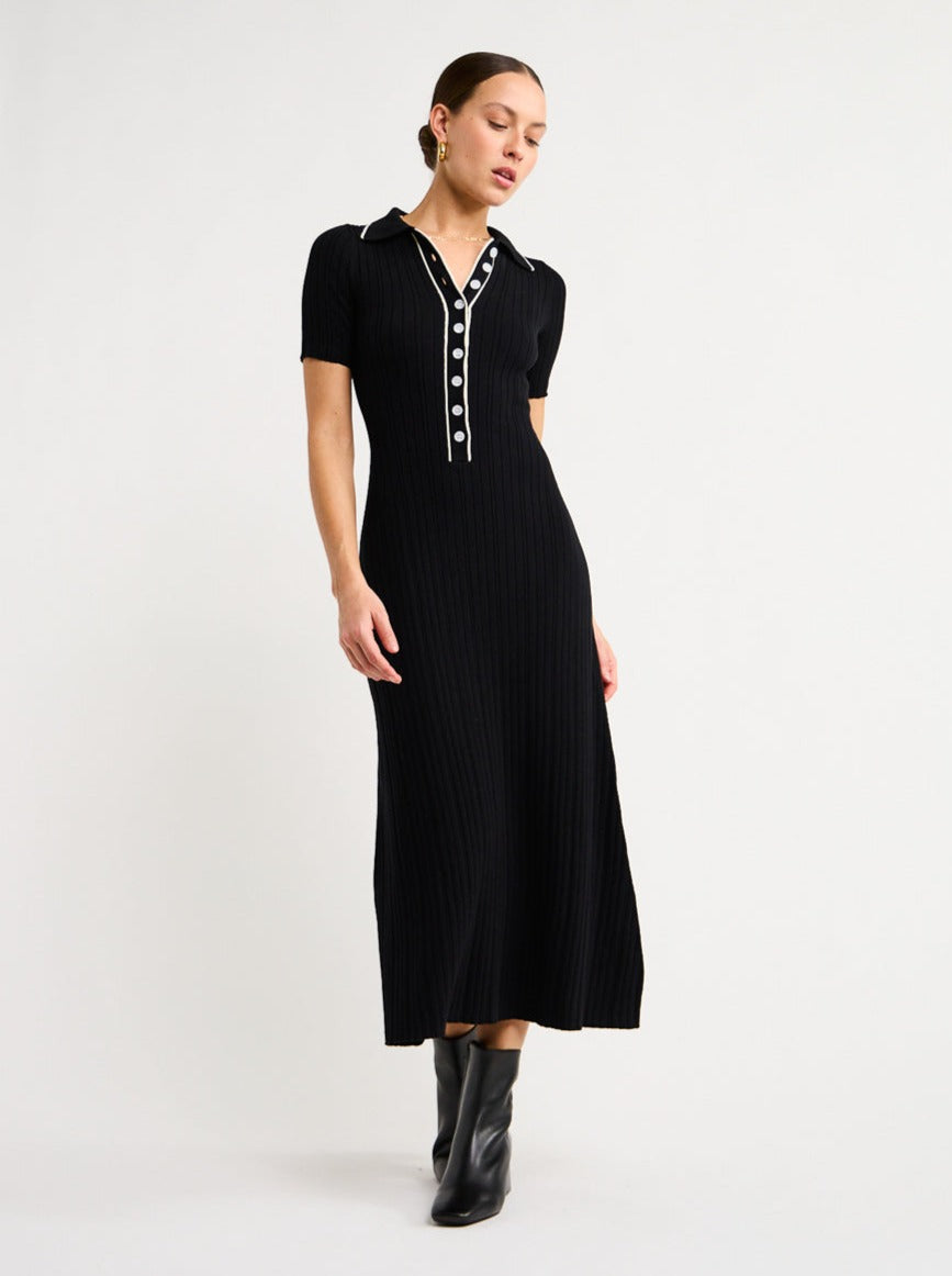 Anna Quan Penelope Dress in Raven w/ Silence Trim – Coco & Lola