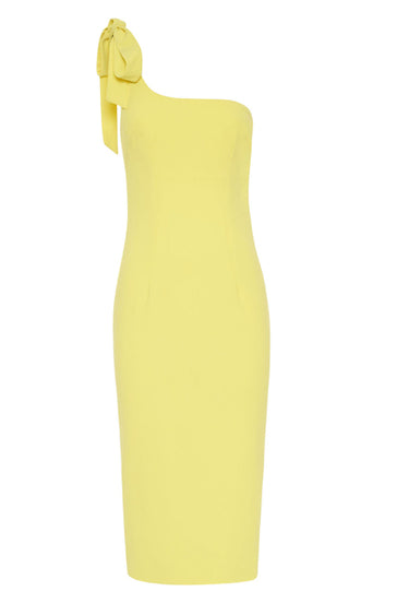 By Johnny Lean Midi Dress in Citrus Yellow – Coco & Lola