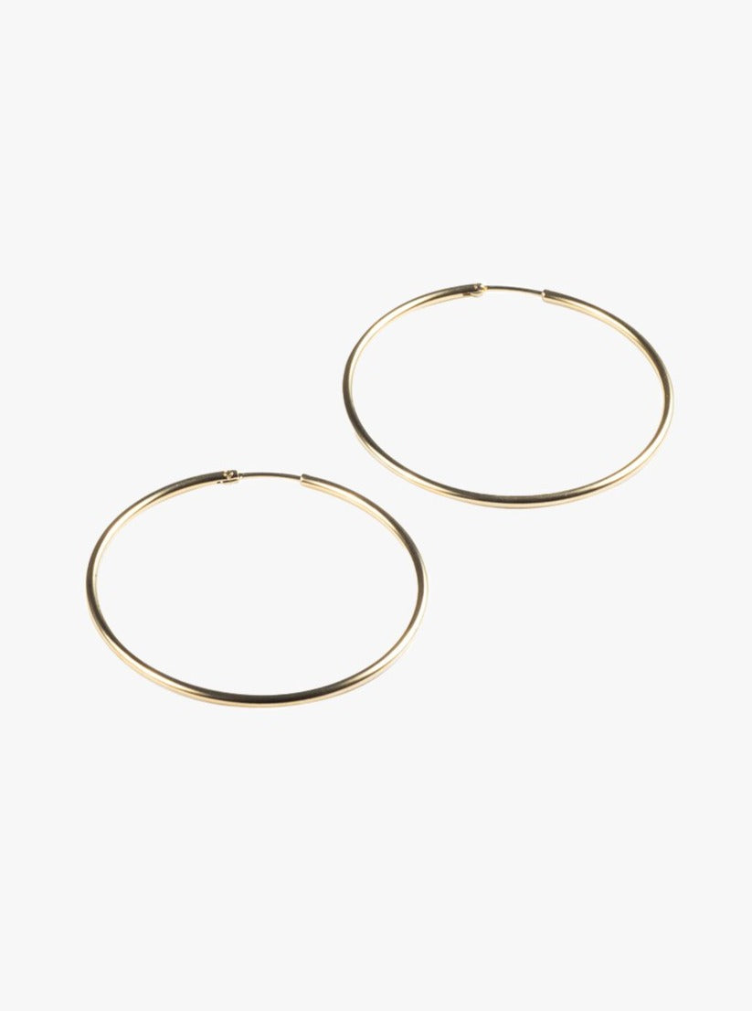 Porter 90s Hoops 40mm in Gold – Coco & Lola