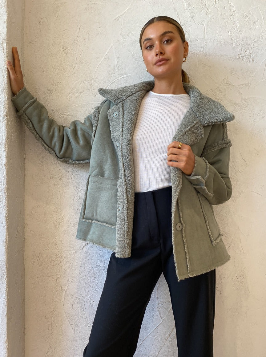 Friends with Frank The Mimi Jacket in Sage – Coco & Lola