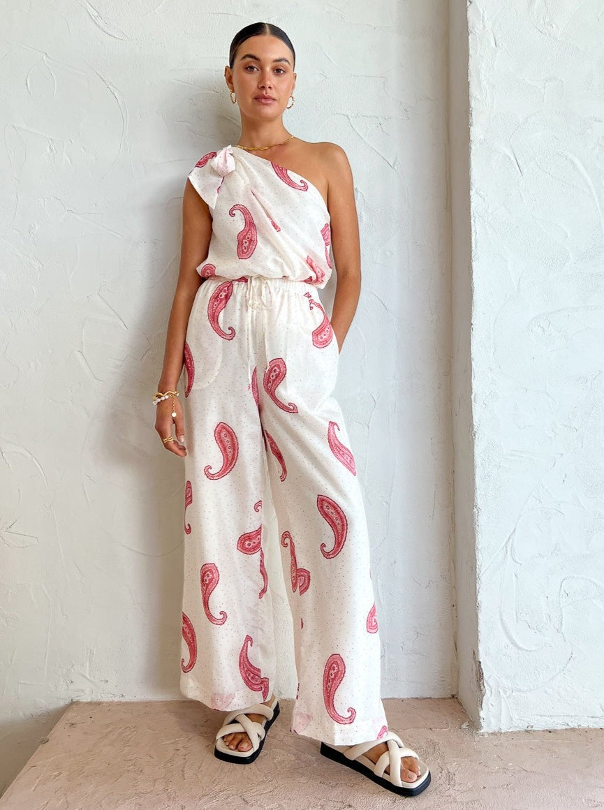 Kate Ford Dion Silk Pant in Multi – Coco & Lola