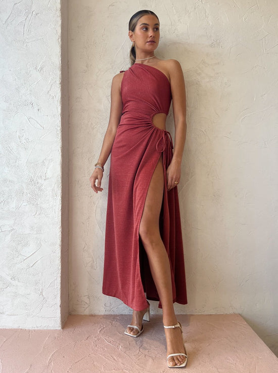 Sonya Nour Rosey Pink Maxi Dress in Rosey Pink – Coco & Lola