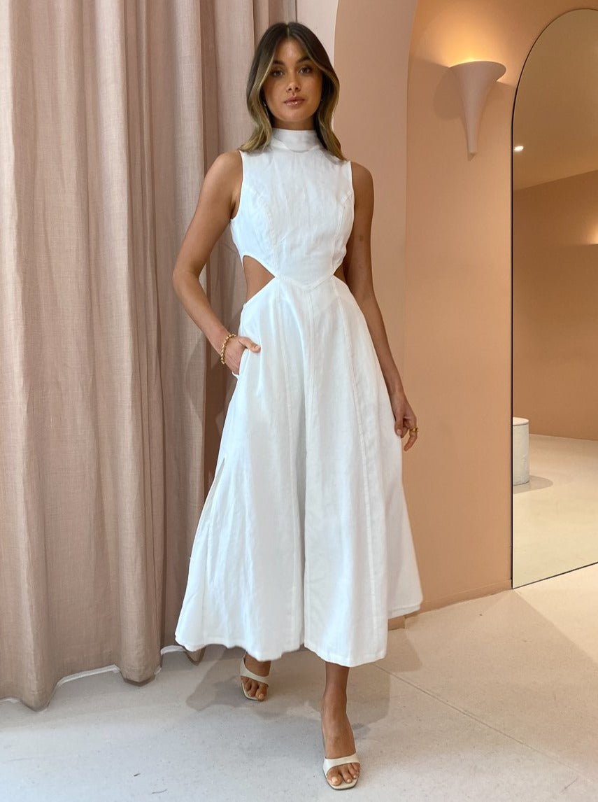 Sovere Virtue Midi Dress in Chalk – Coco & Lola