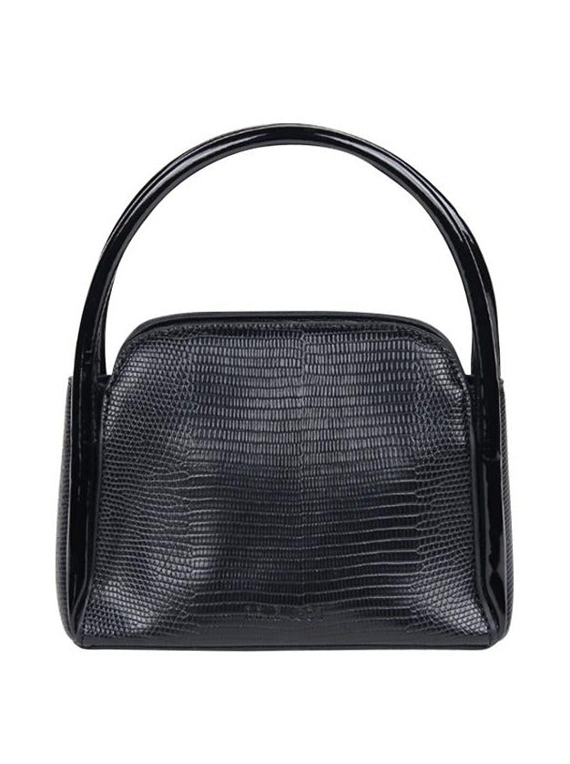 Brie Leon Evie Bag in Black Lizard – Coco & Lola